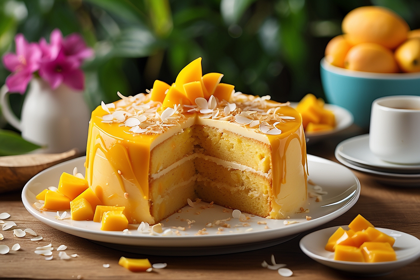 Tropical Delight: Irresistible Mango Cake Recipe - fourhourbodycouple